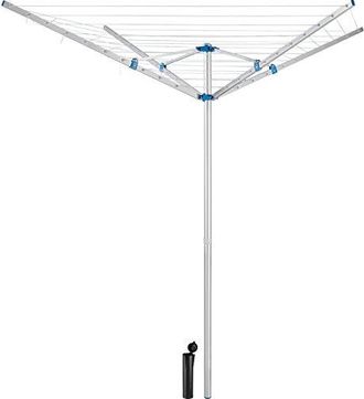 TecTake TecTake Aluminium S&eacute;choir Rotatif Cordes &agrave; Linge | 4 Bras Porteur | Hauteur R&eacute;glable en Continu - diverses Mod&egrave;les (Type 1 | no. 402719)