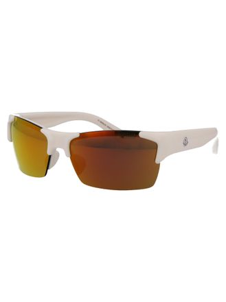 Moncler Mens Sunglasses Ml0282 Glossy White Acetate
