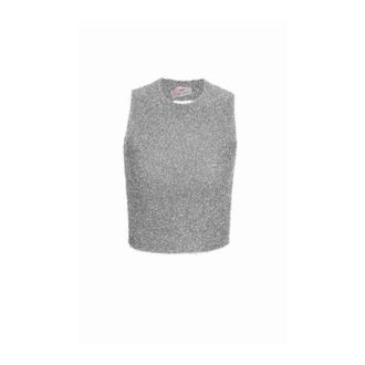 Chiara Ferragni Femme, Tops, Gris, Taille: 44 FR Top Silver