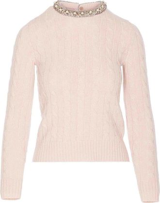 Valentino Garavani Pull Col Rond - Rose