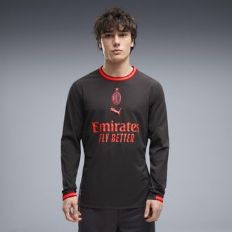 Puma Maillot &agrave; manches longues Authentic Third 26/27 AC Milan Homme, V&ecirc;tements, Gris, 3XL