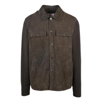 Herno Camicia in aglia e suede - - Jackets - Herren - Braun - 2XL