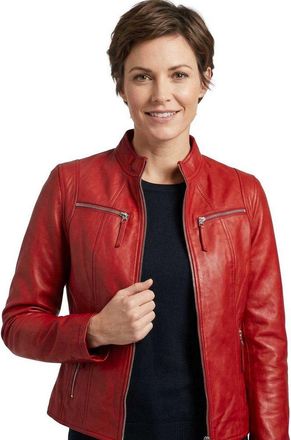 Jilani Lederjacke Alice Jilani Collection - Damen Lederjacke Lammnappa rot