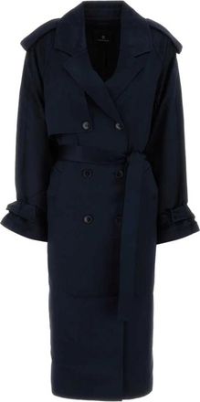 Anine Bing Femme, Manteaux, Bleu, Taille: 38 FR Rickie Trench Coat