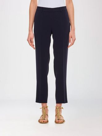 Alberto Biani Pantalon chino slim fit en cr&ecirc;pe avec zip lat&eacute;ral