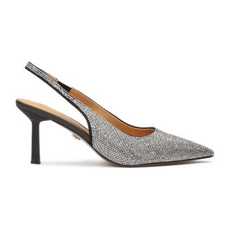 Kazar Slingback-Pumps verziert mit silbernen Kristallen - - Shoes - Damen - Grau - 37 EU