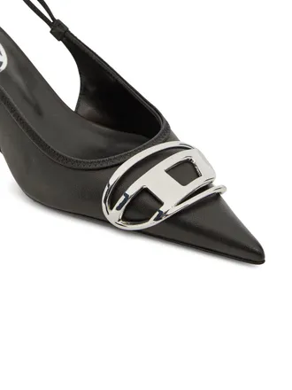 Diesel Venus Kitten Heel Slingback - Black