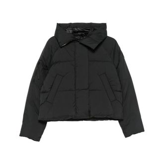 Canada Goose Schwarze Gepolsterte Kapuzenjacke Gesteppt - - Jackets - Damen - Schwarzk - S