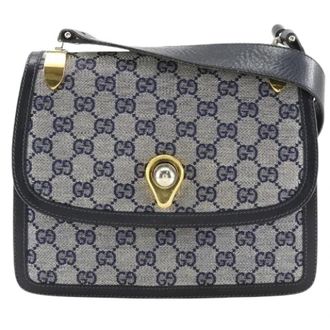 Gucci Pre-owned GG Canvas Schultertasche - - Pre-owned - Damen - Blau - ONE SIZE