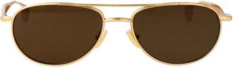 Bottega Veneta Sonnenbrille - - Accessories - unisex - Gelb - 56 MM