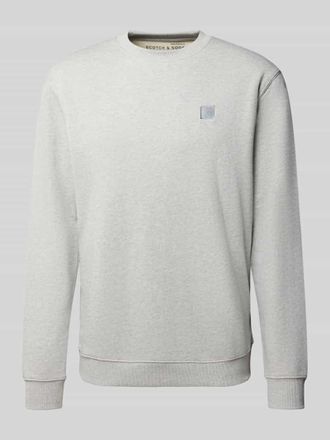 Scotch & Soda Sweatshirt mit gerippten Abschl&uuml;ssen
