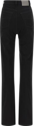 Balenciaga High-Waisted Structured Denim Jeans - Black