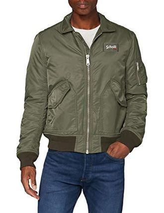 Schott NYC Homme 210100 Jacket, Kaki, M EU