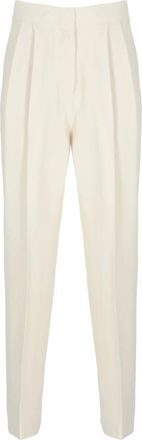 Fabiana Filippi Femme, Pantalons, Beige, Taille: 38 FR Tapered Pantalons