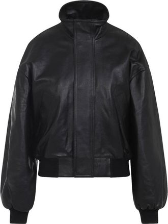 Balenciaga Lederjacke - Schwarz