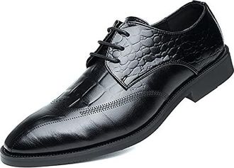 Generic Chaussures habill&eacute;es for Hommes, Chaussures Derby &agrave; Lacets, Bout Pointu, Bout Bruni, Cuir PU, Semelle en Caoutchouc, Talon carr&eacute;, antid&eacute;rapantes, Bass