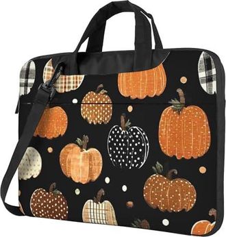 Generic Pumpkin Sac de protection pour ordinateur portable de 15,6, housse de protection antichoc avec bandouli&egrave;re pour homme et femme, multicolore, 15.6 inch