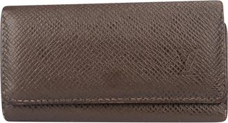Louis Vuitton Portemonnaie - Louis Vuitton Brun Taiga Leather Keyholder - Gr. unisize - in Braun - f&uuml;r Damen