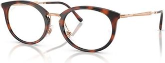 Ray-Ban Rb7255 Optics Rosegold Fassung Klar Glas Polarisiert 53-20