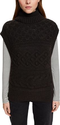 Esprit Damen 102CC1I319 Pullover, 001/BLACK, XL