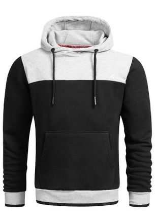 Alessandro Salvarini Kapuzenpullover ASLerio mit gro&szlig;er Kapuze, mit Kapuze