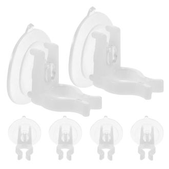 BESPORTBLE HOMOBABE 6 St&uuml;ck Fensterkerzenhalterklemmen mit Transparentem PVC Saugnapf Flammenlose LED Kerzenhalter f&uuml;r Glatte Oberfl&auml;chen Stabiler Halt f&uuml;r Elekt