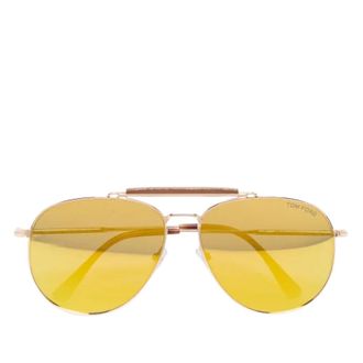 Tom Ford Pre-owned Acetat sonnenbrillen - - Pre-owned - Damen - Braun - ONE SIZE