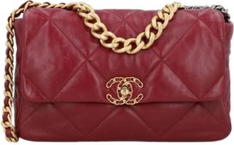 Chanel 19 Large BAG doccasion - Femme - Pre-owned - Rouge - Taille: ONE Size