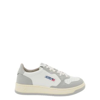 Autry Homme, Chaussures, Gris, Taille: 45 EU Baskets basses grises avec logo