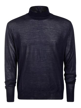 Pantaloni Torino Pull Col Roulé - Bleu