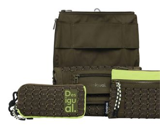 Desigual Damen 25SAXA46 Bag_MODULARIS Apolo VENEC, Green