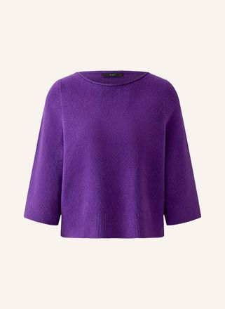 Oui Pullover Mit 3/4-Arm lila