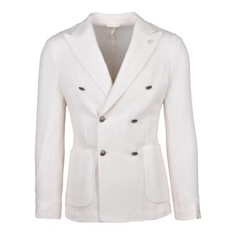 L.B.M. 1911 L.b.m. 1911, Homme, Vestes, Blanc, Taille: M Giacca Doppiopetto