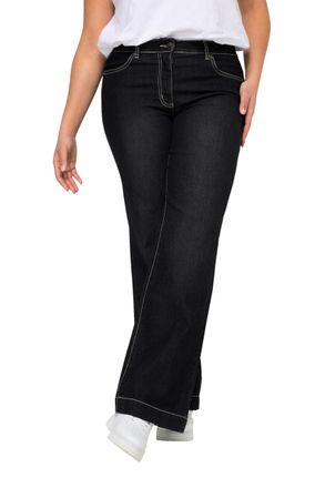 Angel Of Style Damen große Größen Übergrößen Plus Size Jeans Nora, weit und gerade, Stretchkomfort, 4-Pocket schwarz 104 831926100-104