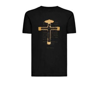 John Richmond Graphic Print T-shirt - - Tops - Herren - Schwarzk - M