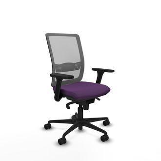 Piqueras y Crespo Schreibtischstuhl mit Haches-Armlehnen, h&ouml;henverstellbare Lendenwirbelst&uuml;tze, ausgestattet mit 5 Positionen und eingespritztem Schaum. Mit Rollen von 