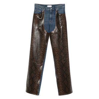 Stella McCartney Snakeskin-panel Jeans