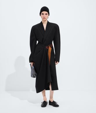 Bottega Veneta Jupe en laine grain de poudre - Noir - Femme - 34