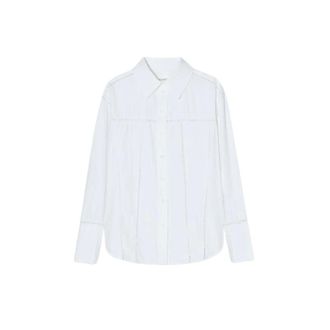 Closed Femme, Blouses et Chemises, Blanc, Taille: 44 FR Blouse en popeline