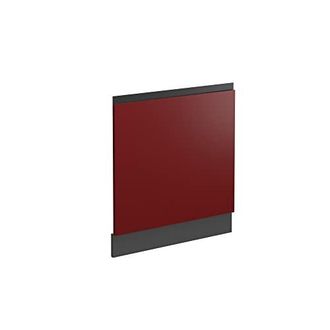 Vicco fa&ccedil;ade R-Line, Rouge/Anthracite, 60 cm J-Shape, sans Plan de Travail