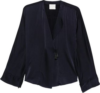 Forte_Forte Strong Strong Chemise Crois&eacute;e Satin Soie Stretch Brillant