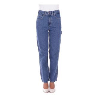 Dickies Logo Ges&auml;&szlig;tasche Regular Fit Jeans - - Jeans - Damen - Blau - W24