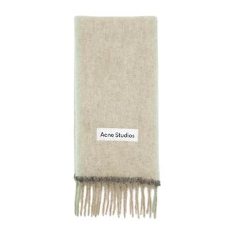 Acne Studios Fw25 Fringe Scarf - - Accessories - Herren - Beige - ONE SIZE