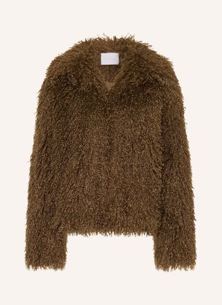 Rich & Royal Kunstfell-Jacke braun