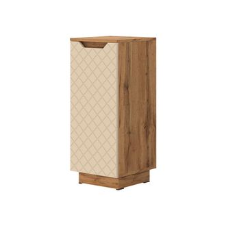Vicco Midischrank Lotta, Eiche/Kaschmir mit Kachelstruktur, 33.4 x 81.9 cm