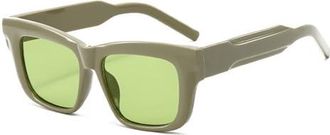 Generic Lunettes De Soleil Carrées For Hommes Et Femmes, Verres Sport Décoratifs For Lextérieur Les Vacances(Green)