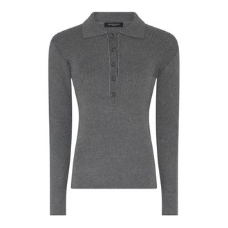 Bruuns Bazaar Femme, Tops, Gris, Taille: 42 FR AnemoneBBValea Knit Polo