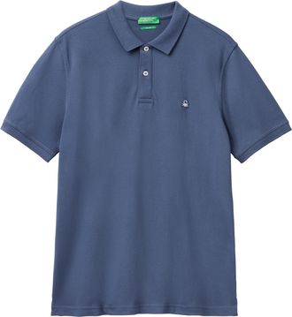 Benetton Herren Maglia Polo M/M 3wg9u301z Polohemd, blau, XXL