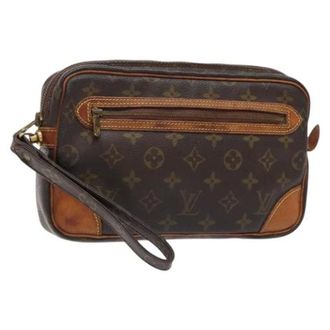 Louis Vuitton Sac clutch vintage Pre-owned - Femme - Pre-owned - Brun - Taille: ONE Size