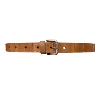 Dolce & Gabbana Pre-owned Double Buckle Eel Leather Belt - - Pre-owned - Damen - Braun - ONE SIZE